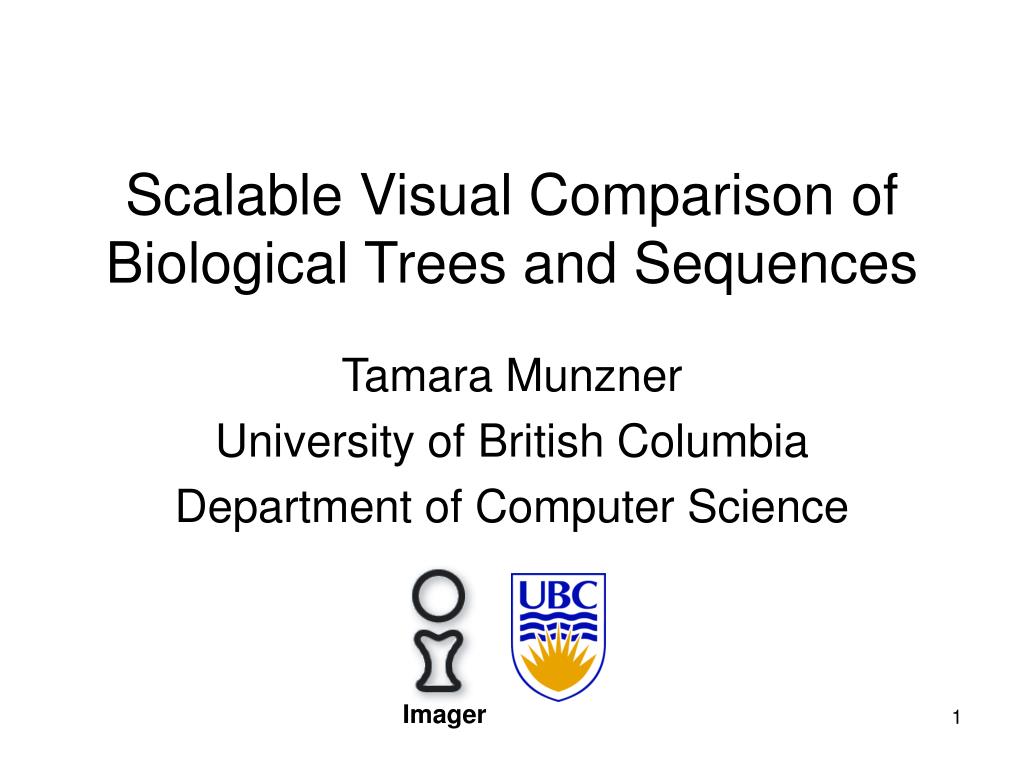 PPT - Scalable Visual Comparison of Biological Trees and Sequences ...