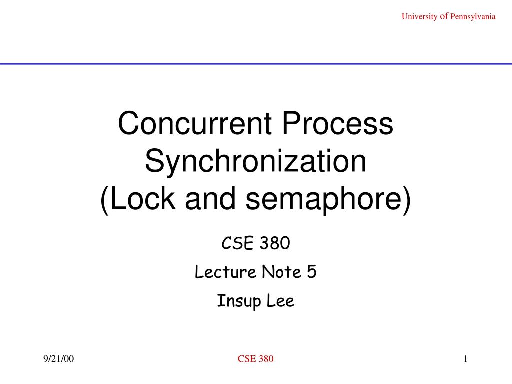 PPT - Concurrent Process Synchronization (Lock and semaphore) PowerPoint Presentation - ID:423290
