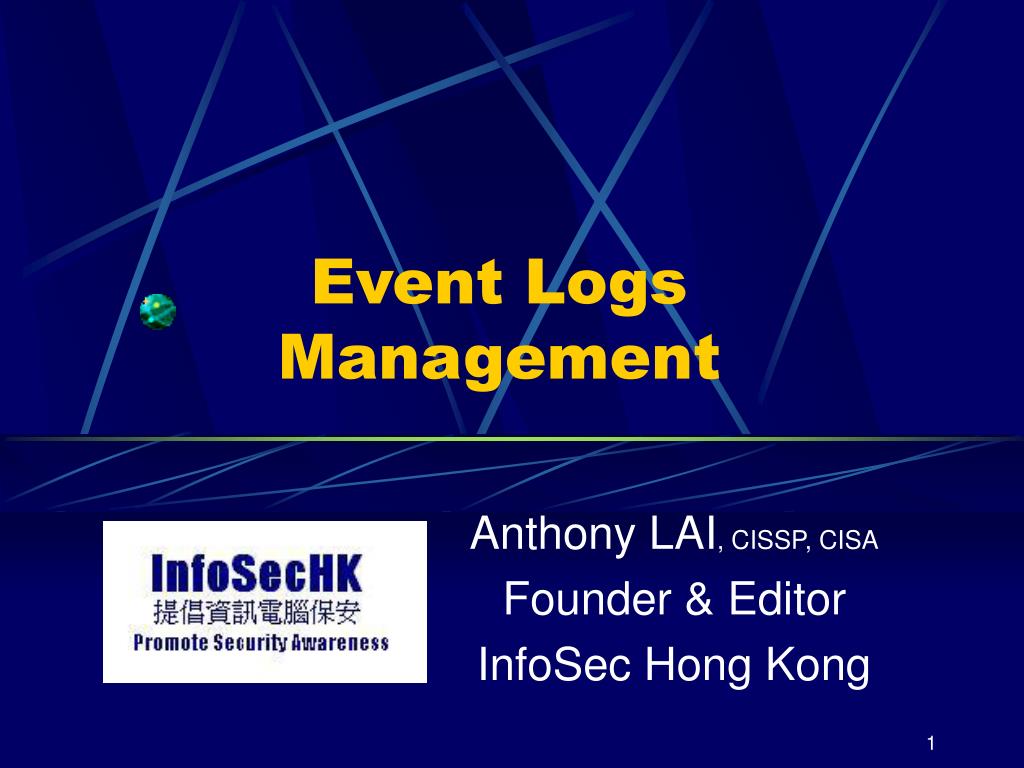 PPT - Event Logs Management PowerPoint Presentation, free download - ID ...