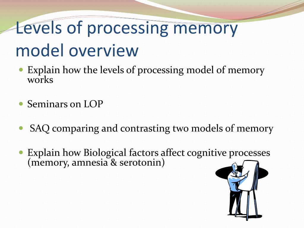 PPT - Levels of processing memory model overview PowerPoint ...