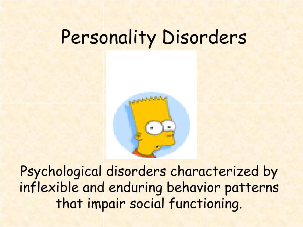 PPT - Personality Disorders PowerPoint Presentation, free download - ID ...