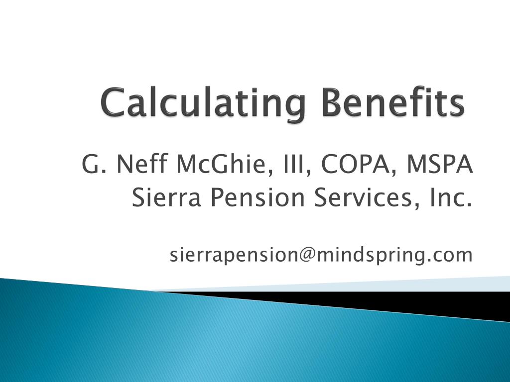 PPT - Calculating Benefits PowerPoint Presentation, free download - ID ...