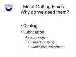 PPT - Cutting Fluids PowerPoint Presentation, free download - ID:3013069