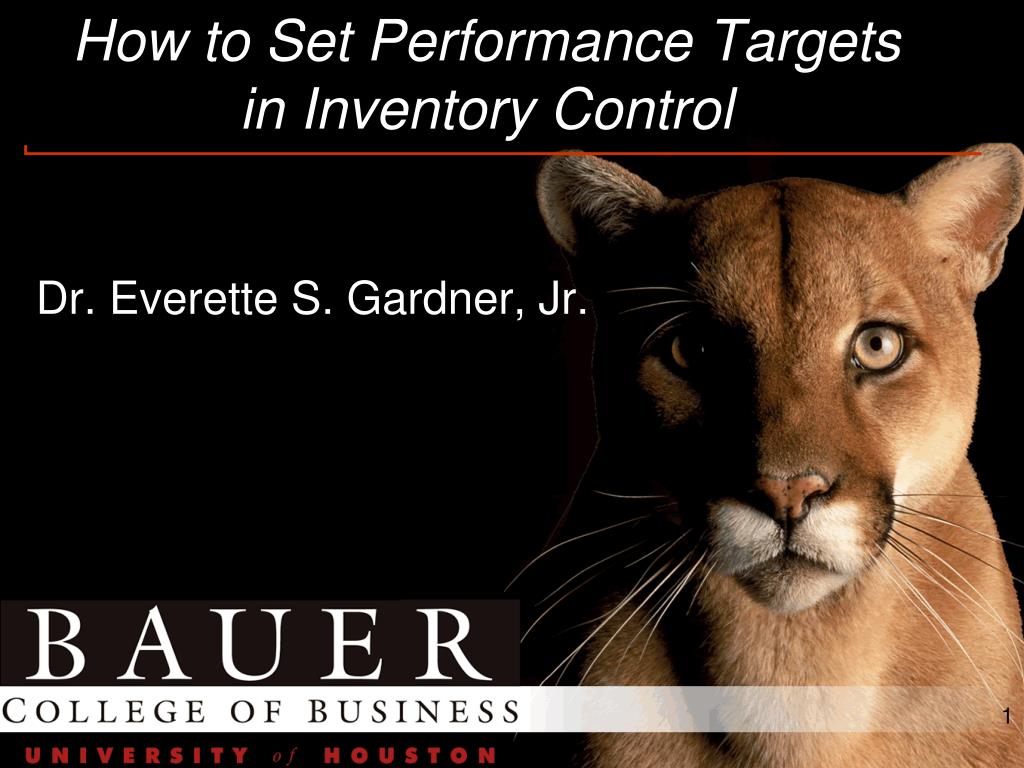 PPT - How to Set Performance Targets in Inventory Control PowerPoint ...
