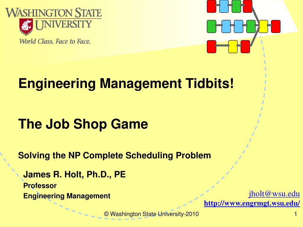 PPT - The Job Shop Game PowerPoint Presentation, free download - ID:43121