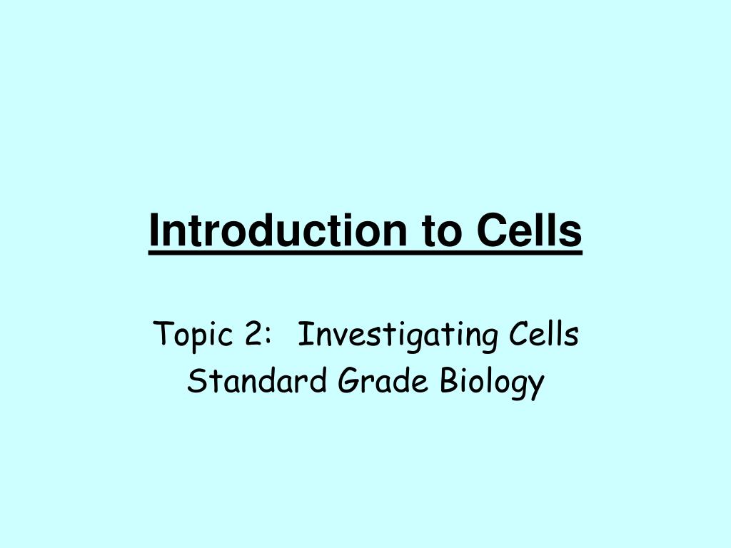 PPT - Introduction to Cells PowerPoint Presentation, free download - ID ...