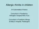 PPT - Allergic Rhinitis PowerPoint Presentation, free download - ID:1437518