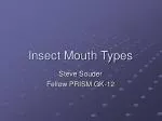PPT - Insect outer morphology and structure of insect mouth parts ...