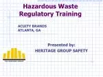 PPT - Hazardous Materials & Hazardous Waste Training PowerPoint ...
