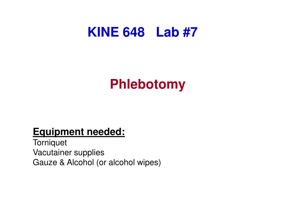 PPT - Phlebotomy PowerPoint Presentation, free download - ID:433820