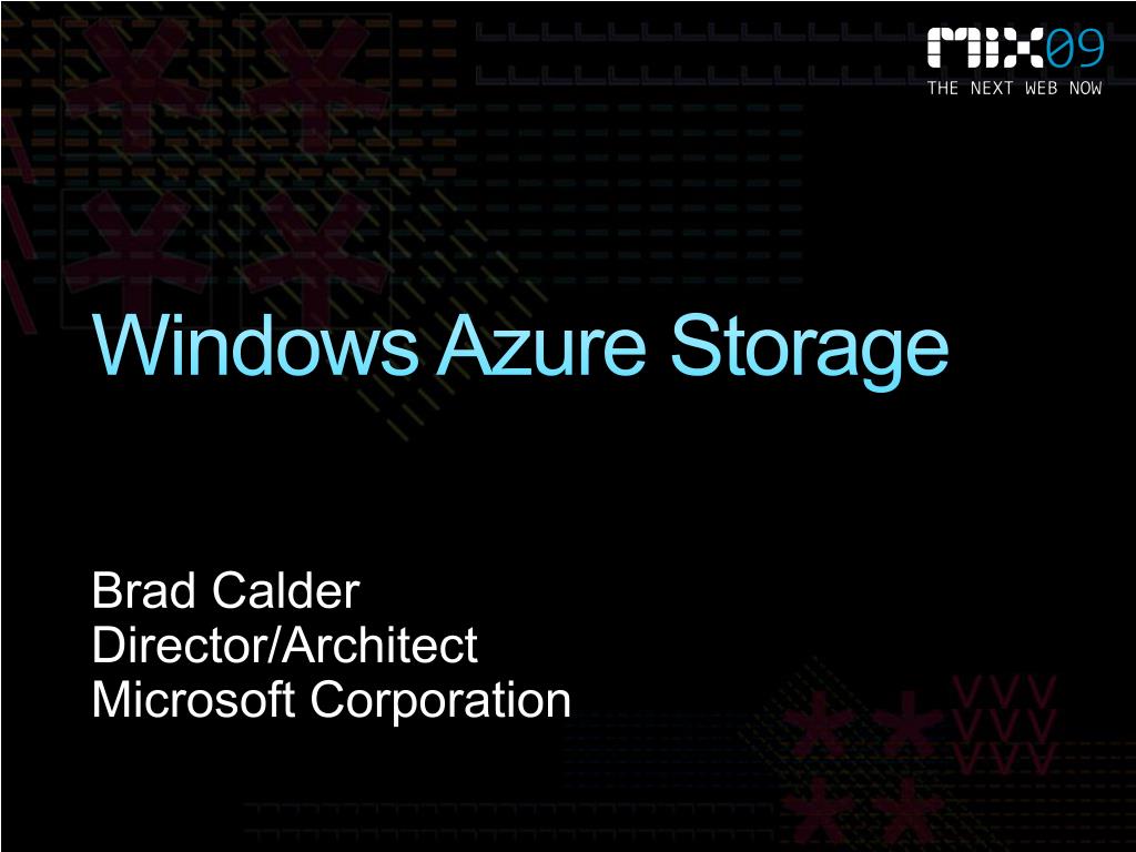 PPT - Windows Azure Storage PowerPoint Presentation, free download - ID:434114