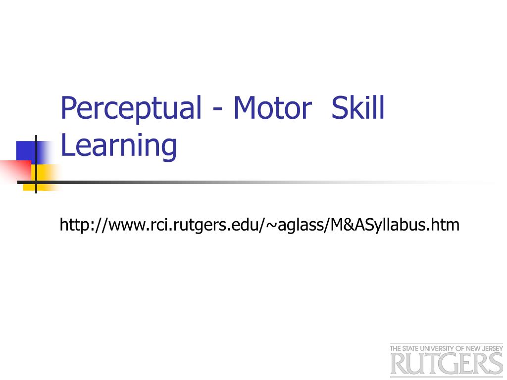 PPT - Perceptual - Motor Skill Learning PowerPoint Presentation, free ...