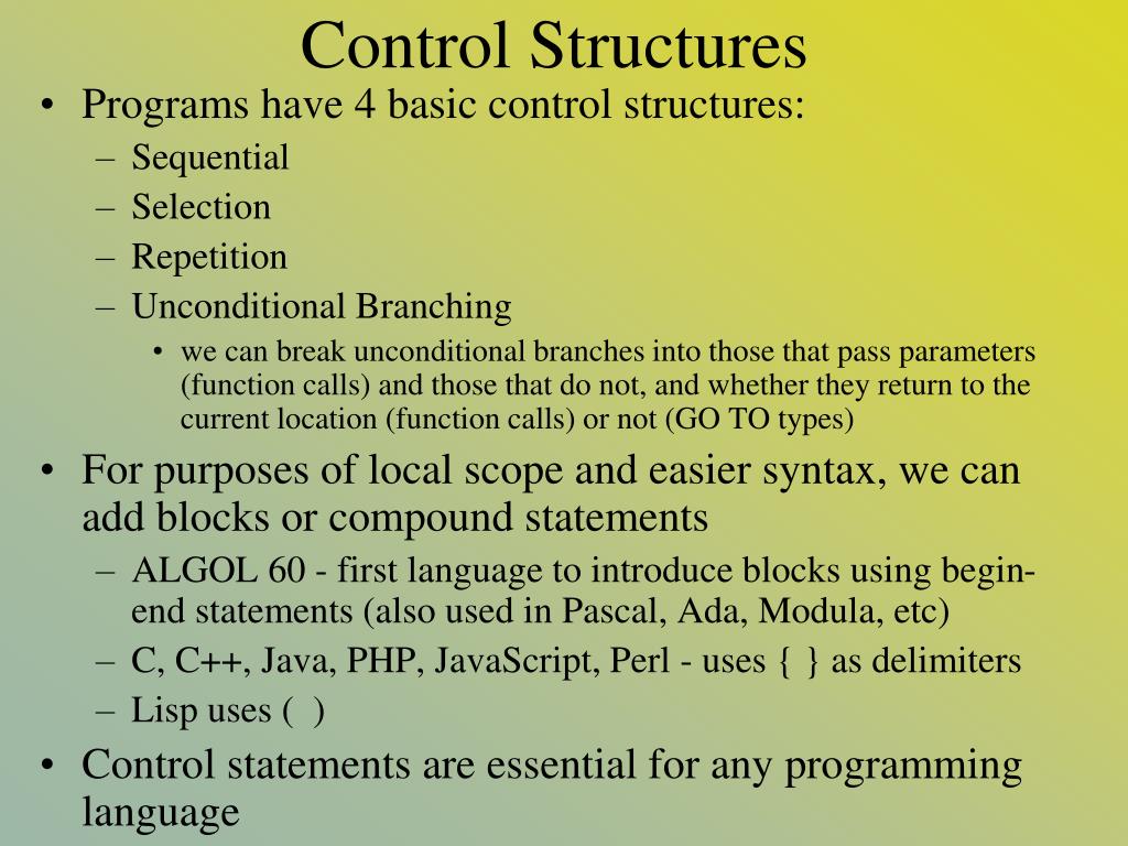 PPT - Control Structures PowerPoint Presentation, free download - ID:435324