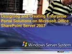 PPT - Microsoft Office SharePoint Server (MOSS) PowerPoint Presentation ...