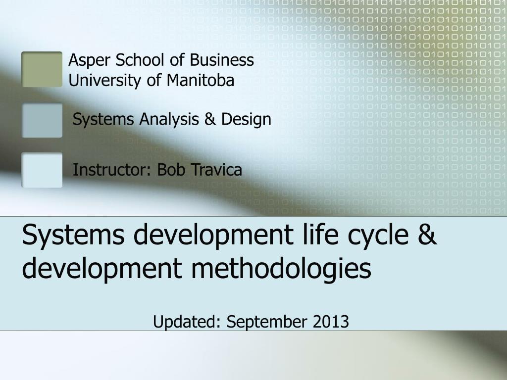 PPT - Systems development life cycle & development methodologies ...