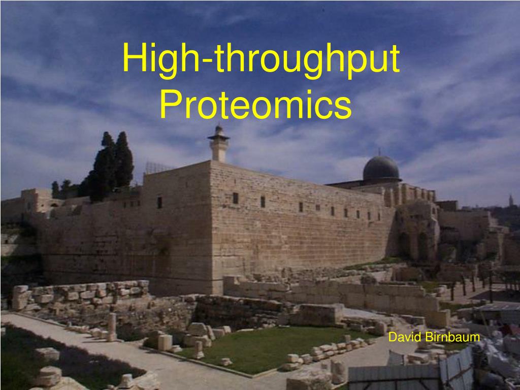 PPT - High-throughput Proteomics PowerPoint Presentation, free download ...