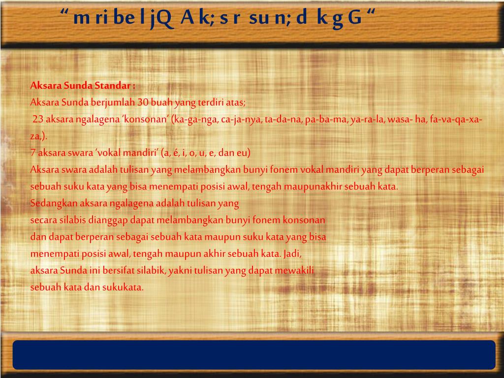 PPT - aksara sunda PowerPoint Presentation, free download - ID:438609