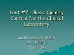 PPT - Laboratory Quality Control PowerPoint Presentation, free download - ID:2424325