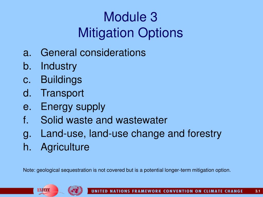 PPT - Module 3 Mitigation Options PowerPoint Presentation, free ...