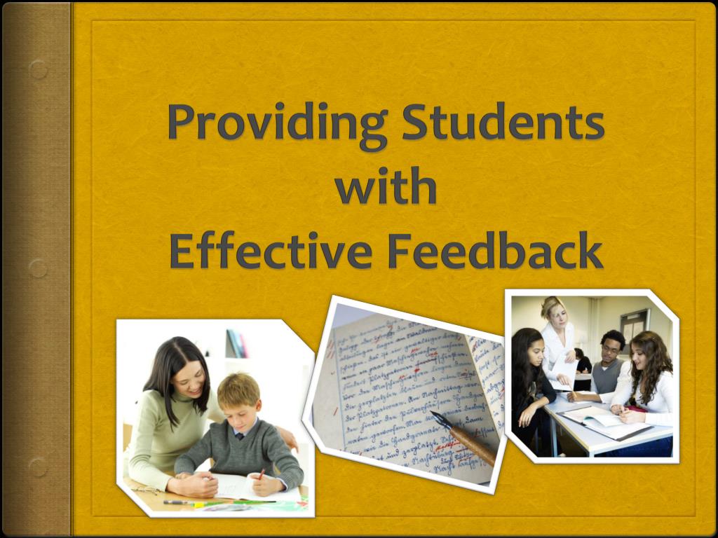 PPT - Providing Students with Effective Feedback PowerPoint ...