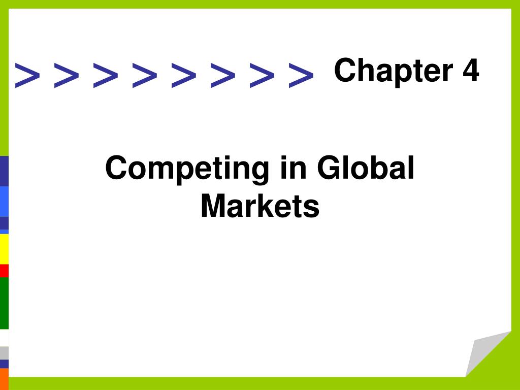 PPT - Competing in Global Markets PowerPoint Presentation, free ...