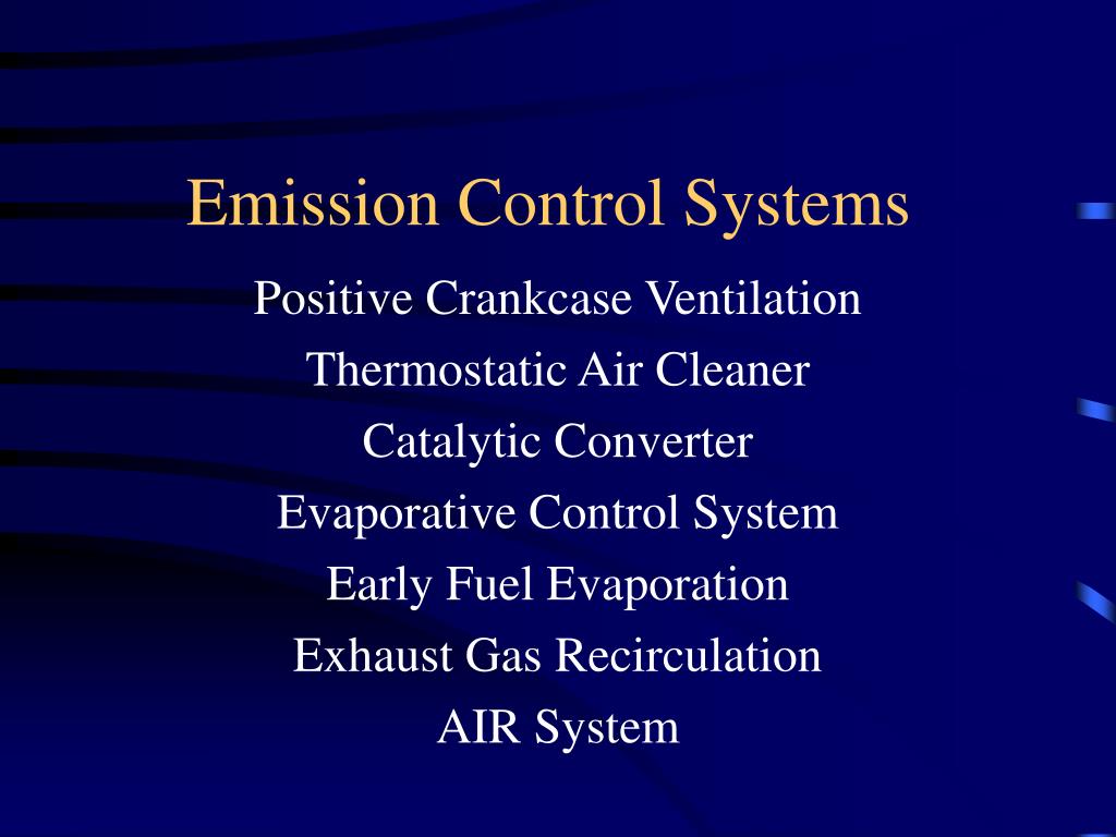 PPT - Emission Control Systems PowerPoint Presentation, free download ...