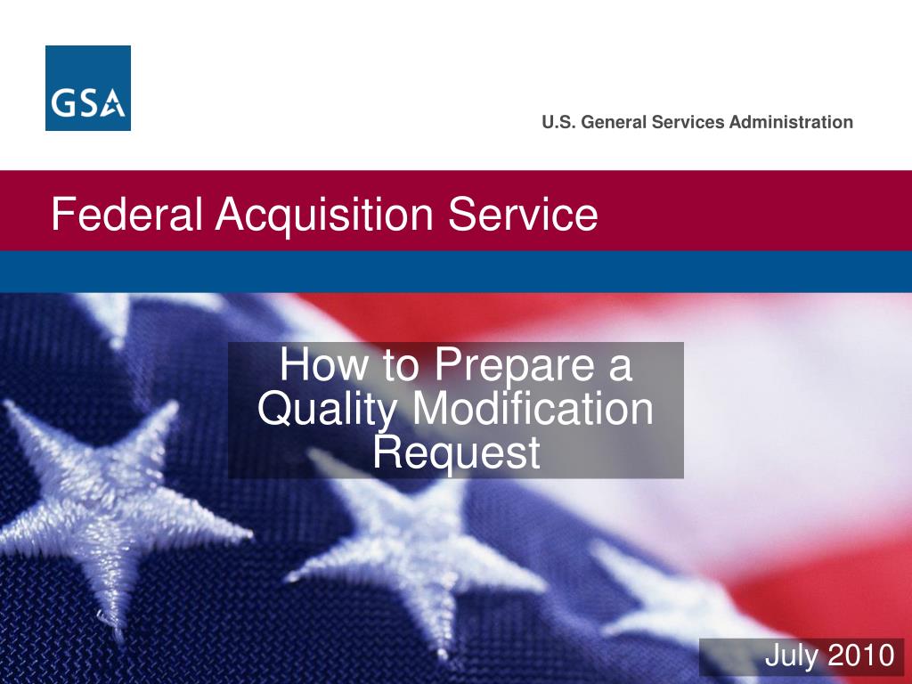 PPT - How to Prepare a Quality Modification Request PowerPoint ...
