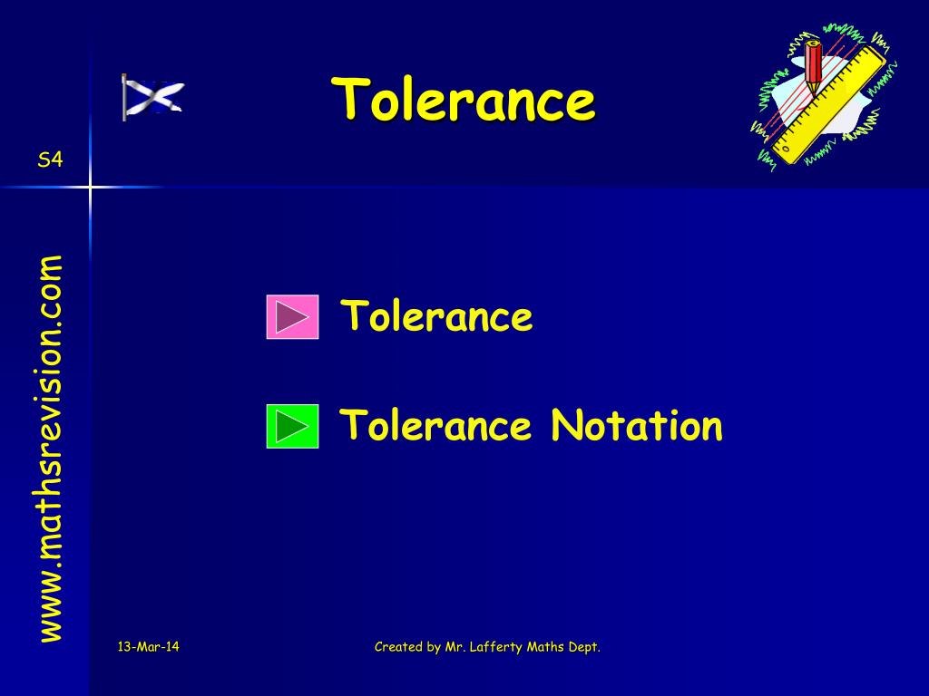 PPT - Tolerance PowerPoint Presentation, free download - ID:442359