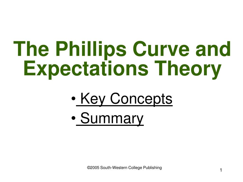 PPT - The Phillips Curve and Expectations Theory PowerPoint ...