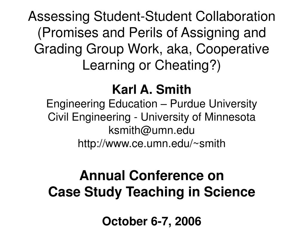 PPT - Assessing Student-Student Collaboration (Promises and Perils of ...