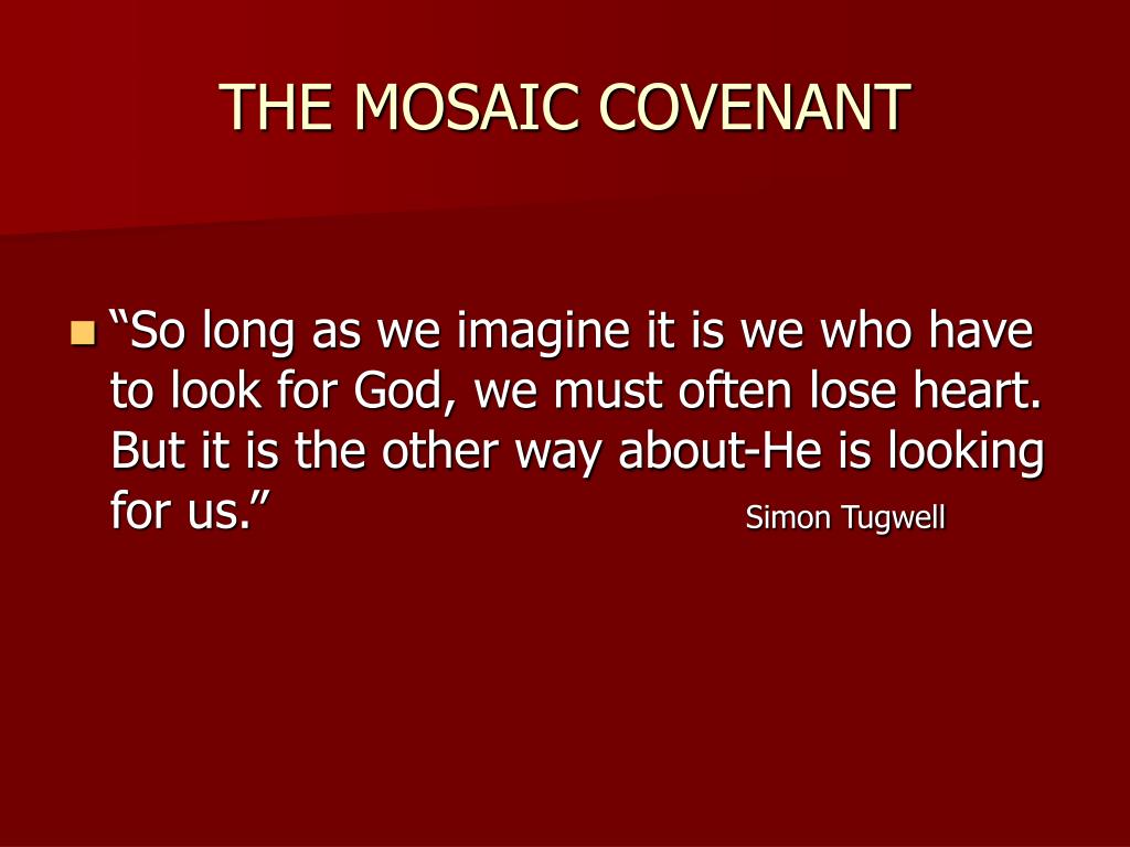 PPT - THE MOSAIC COVENANT PowerPoint Presentation, free download - ID ...