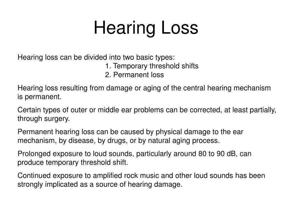 PPT - Hearing Loss PowerPoint Presentation, free download - ID:443214