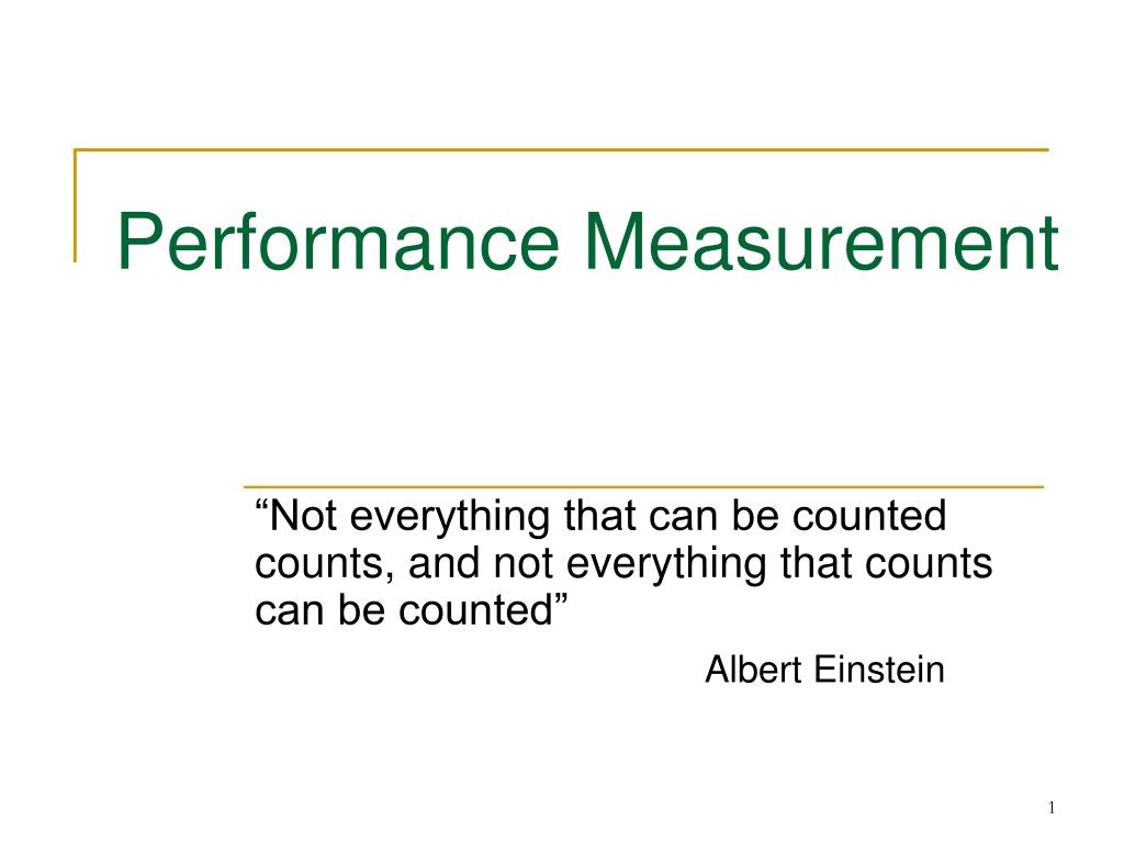 PPT - Performance Measurement PowerPoint Presentation, free download ...