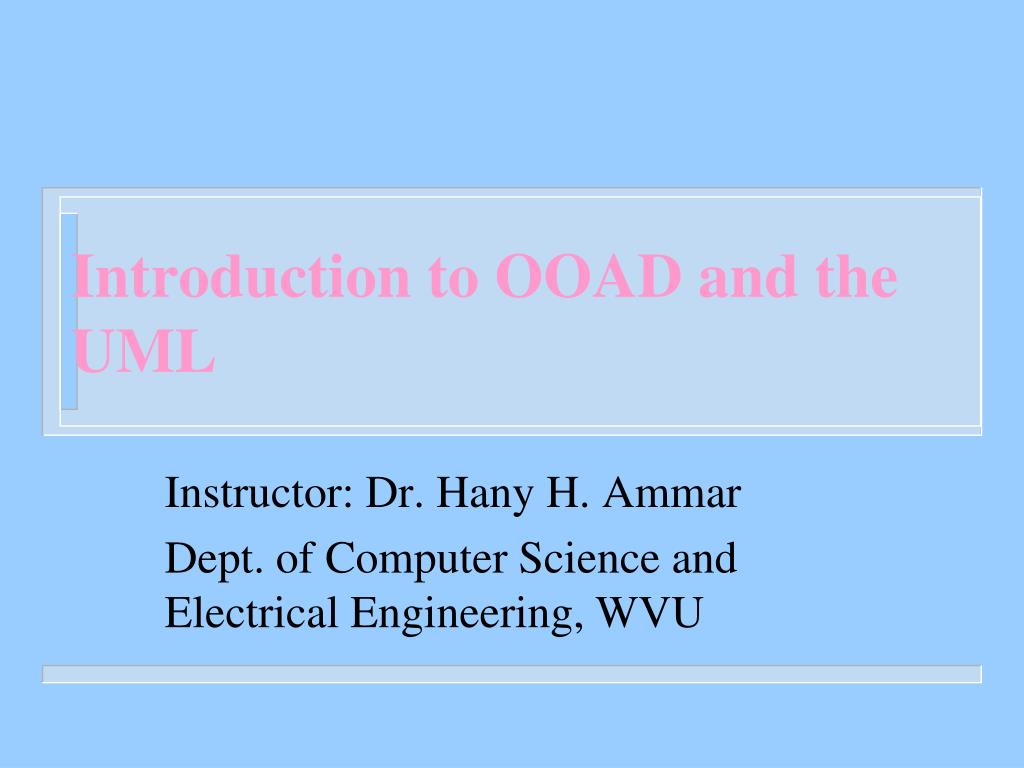 PPT - Introduction to OOAD and the UML PowerPoint Presentation, free ...