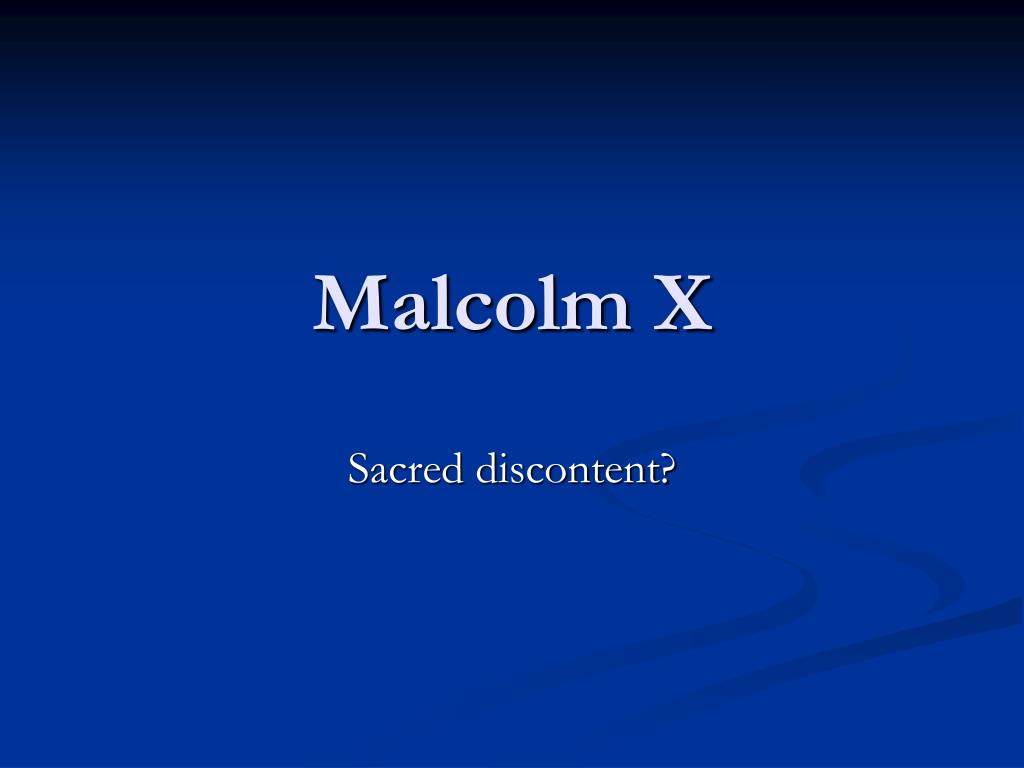 PPT - Malcolm X PowerPoint Presentation, free download - ID:445596