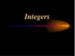 PPT - Integers!!! PowerPoint Presentation, free download - ID:27471