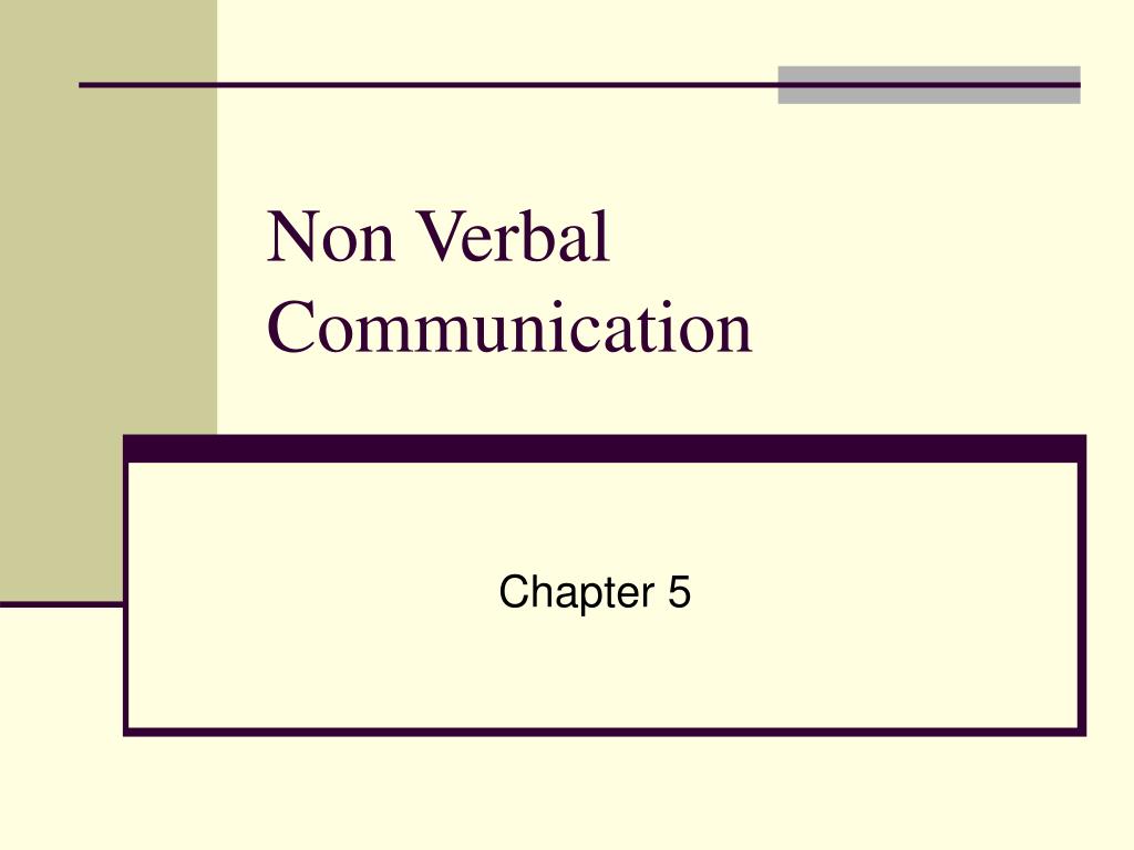 PPT - Non Verbal Communication PowerPoint Presentation, free download ...