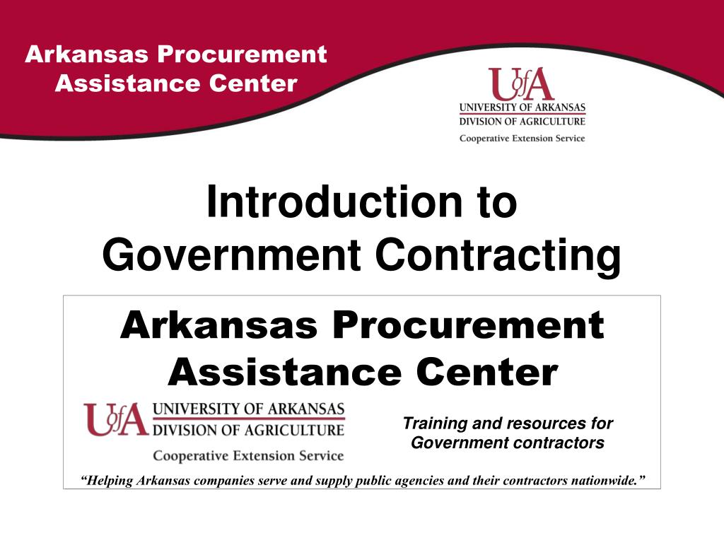 Ppt Introduction To Government Contracting Powerpoint Presentation