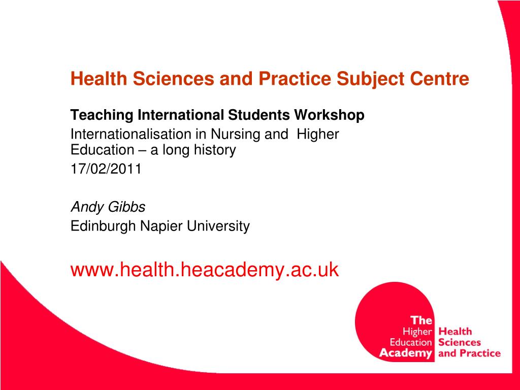 PPT - Health Sciences and Practice Subject Centre PowerPoint ...
