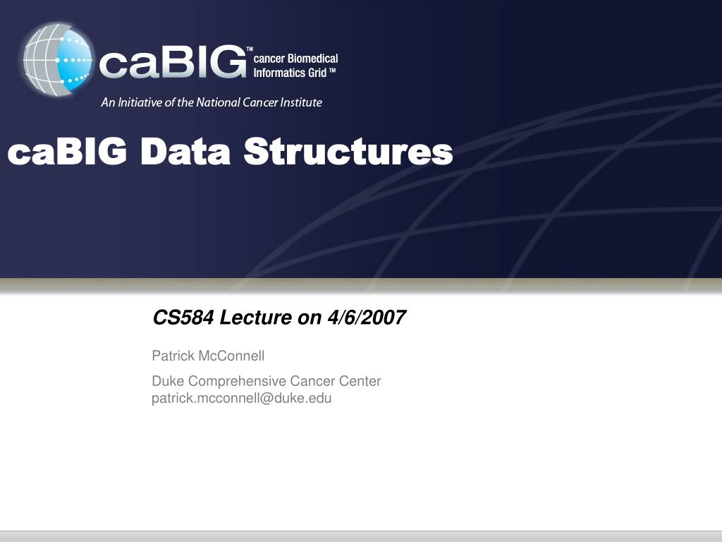 PPT - caBIG Data Structures PowerPoint Presentation, free download - ID ...