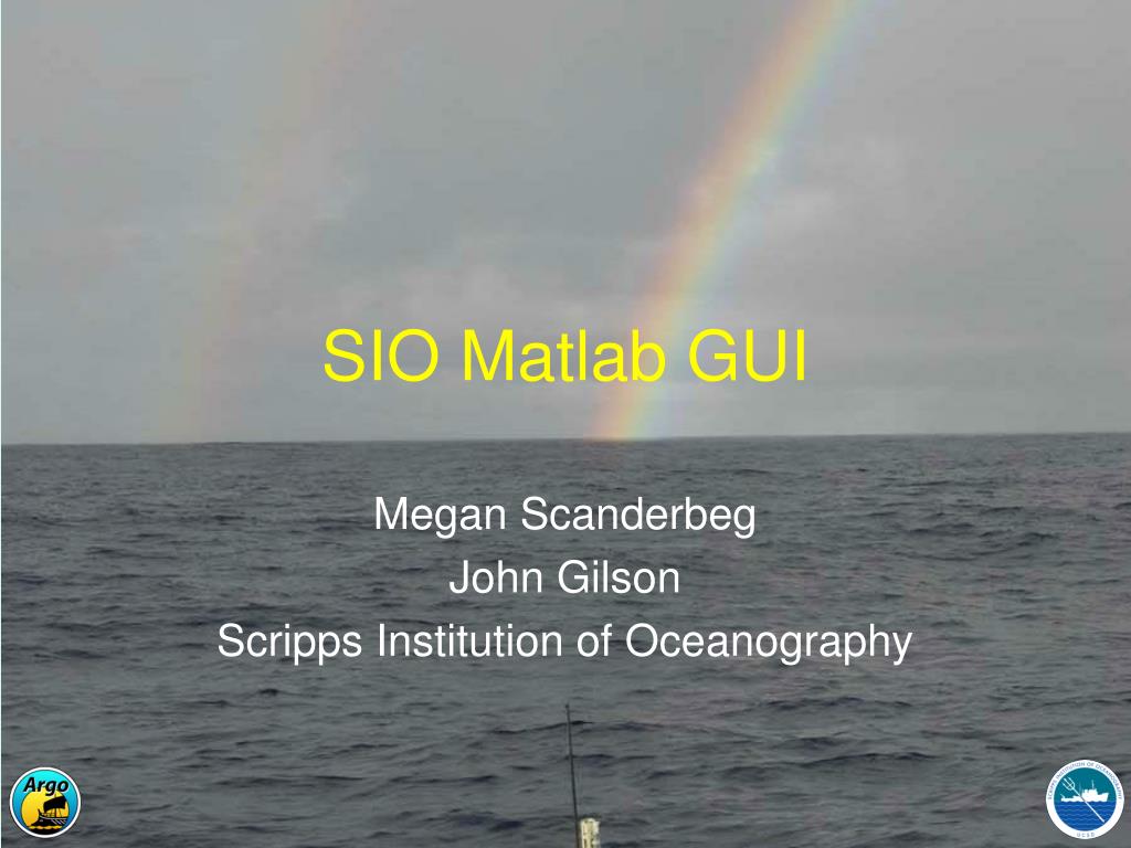 PPT - SIO Matlab GUI PowerPoint Presentation, free download - ID:449387