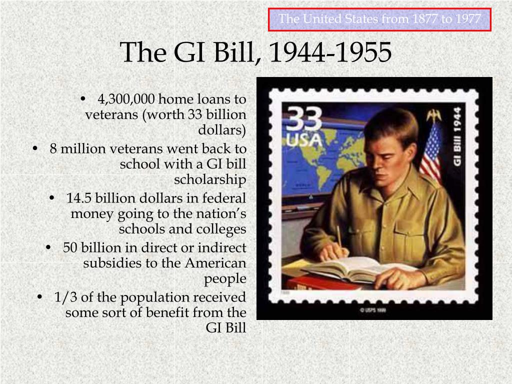 PPT - The GI Bill, 1944-1955 PowerPoint Presentation, free download ...