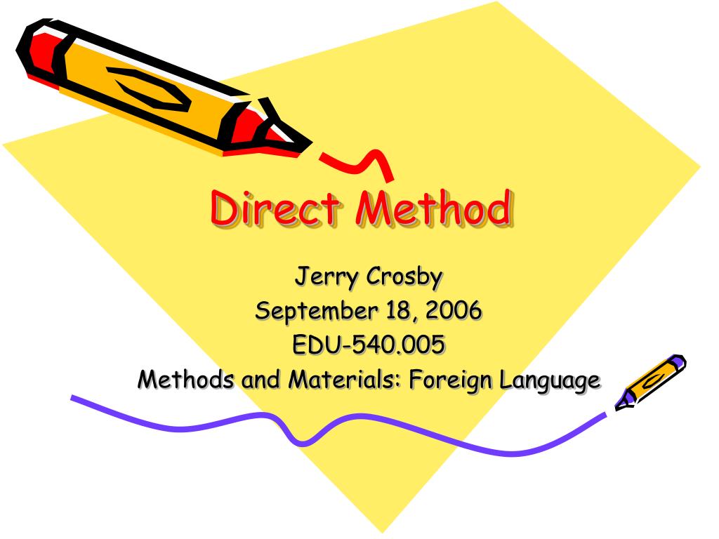 PPT - Direct Method PowerPoint Presentation, free download - ID:449747