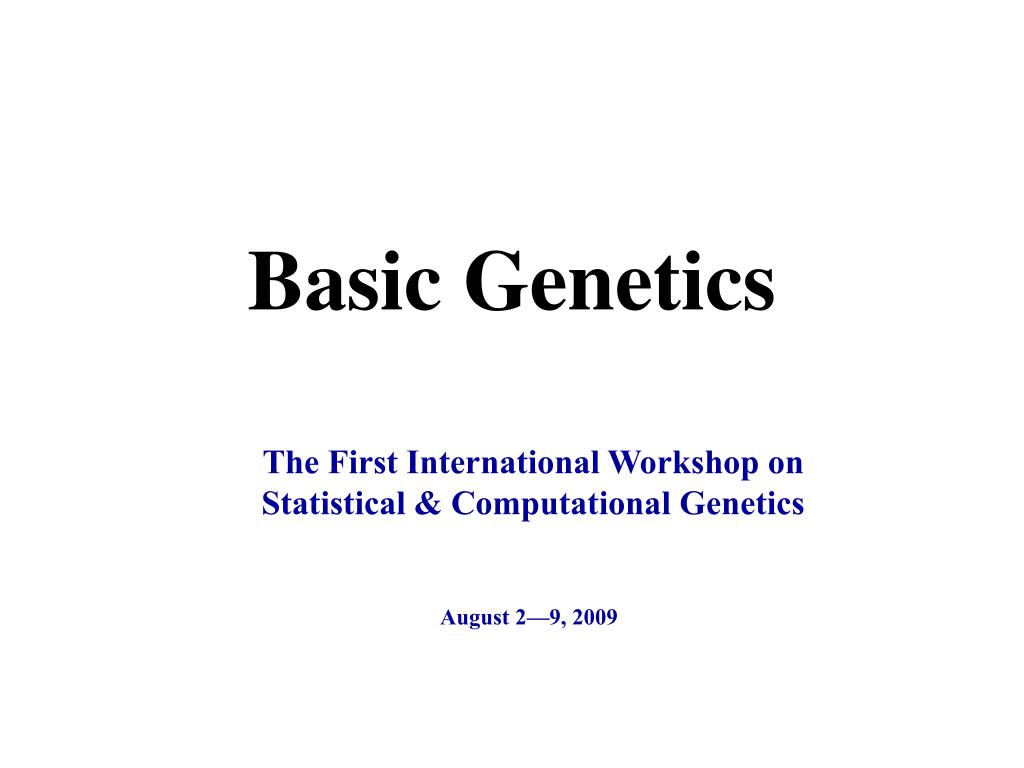 PPT - Basic Genetics PowerPoint Presentation, free download - ID:450007