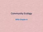 PPT - Community Ecology: Structure, Species Interactions, Succession ...