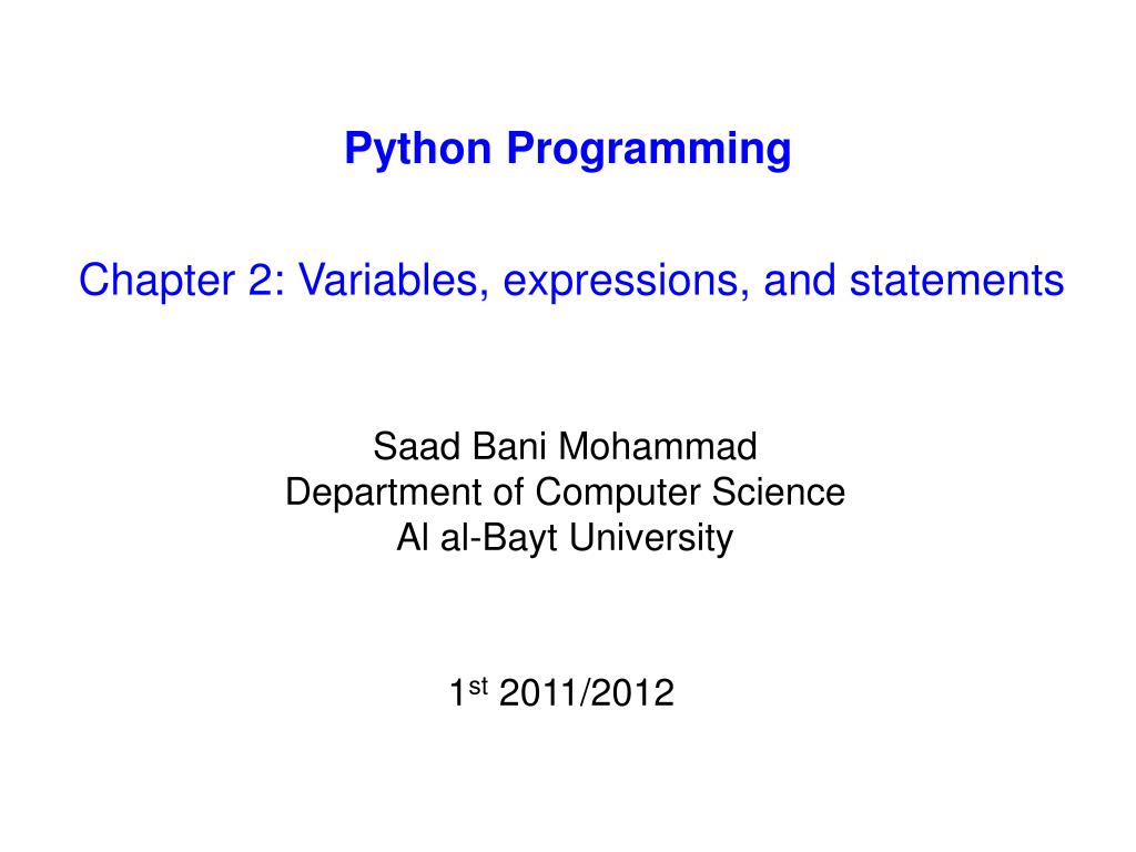 PPT - Python Programming PowerPoint Presentation, free download - ID:453072