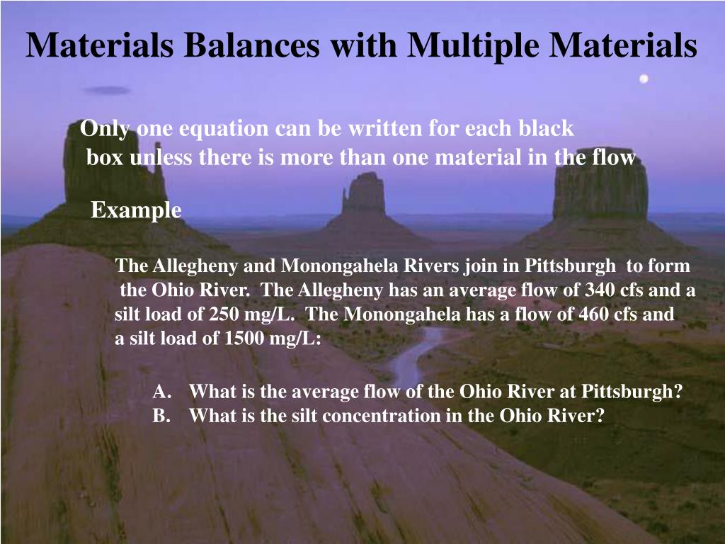 PPT - Materials Balances with Multiple Materials PowerPoint ...