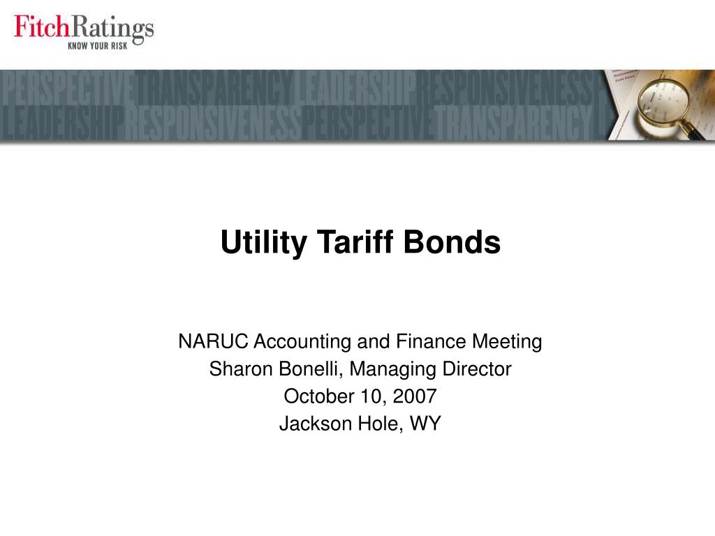 PPT - Utility Tariff Bonds PowerPoint Presentation, free download - ID ...