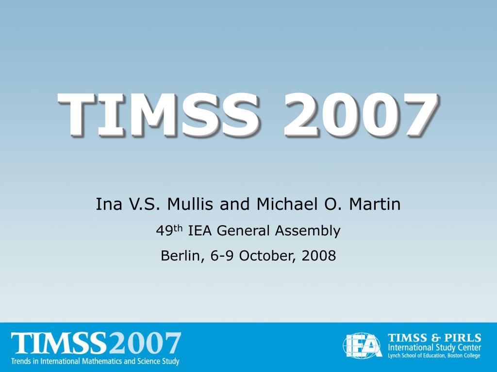 PPT - TIMSS 2007 PowerPoint Presentation, free download - ID:454545