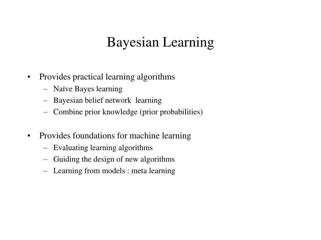 PPT - Bayesian Learning PowerPoint Presentation, free download - ID:456316